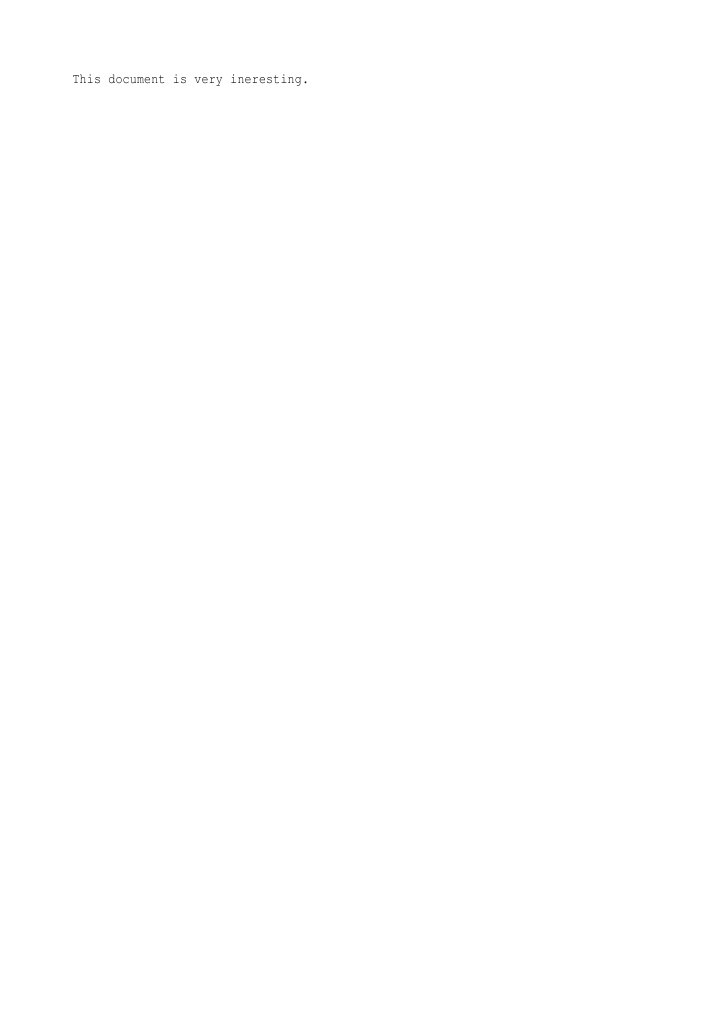This Document Is Very Ineresting Pdf