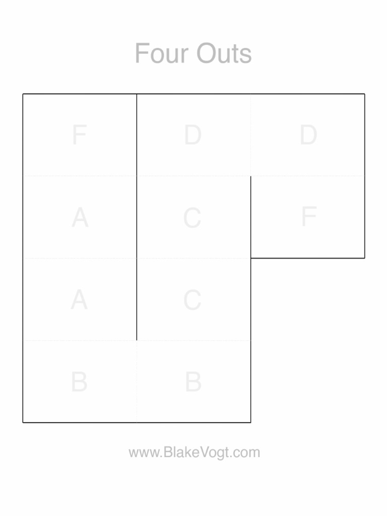 Blake Vogt - Printable Four Outs | PDF