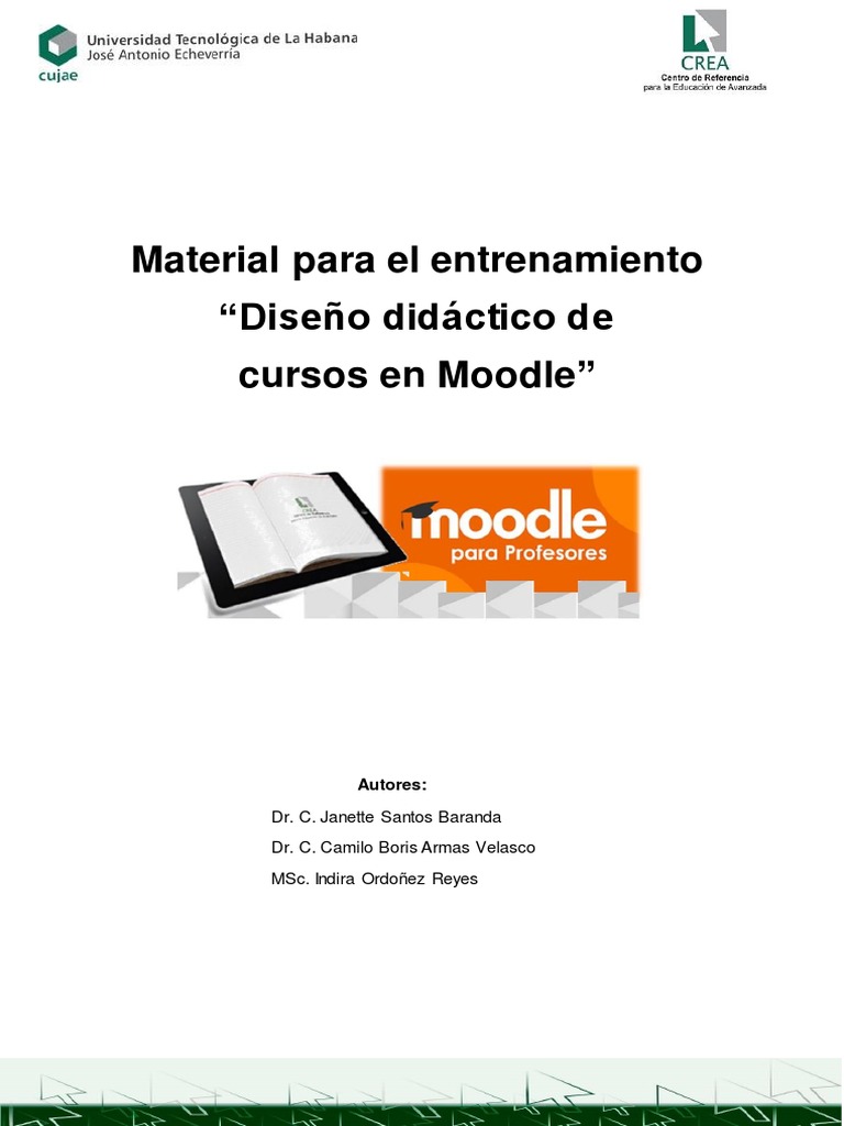 Diseño Didáctico de Cursos en Moodle ISBN | PDF | Moodle | Aprendizaje