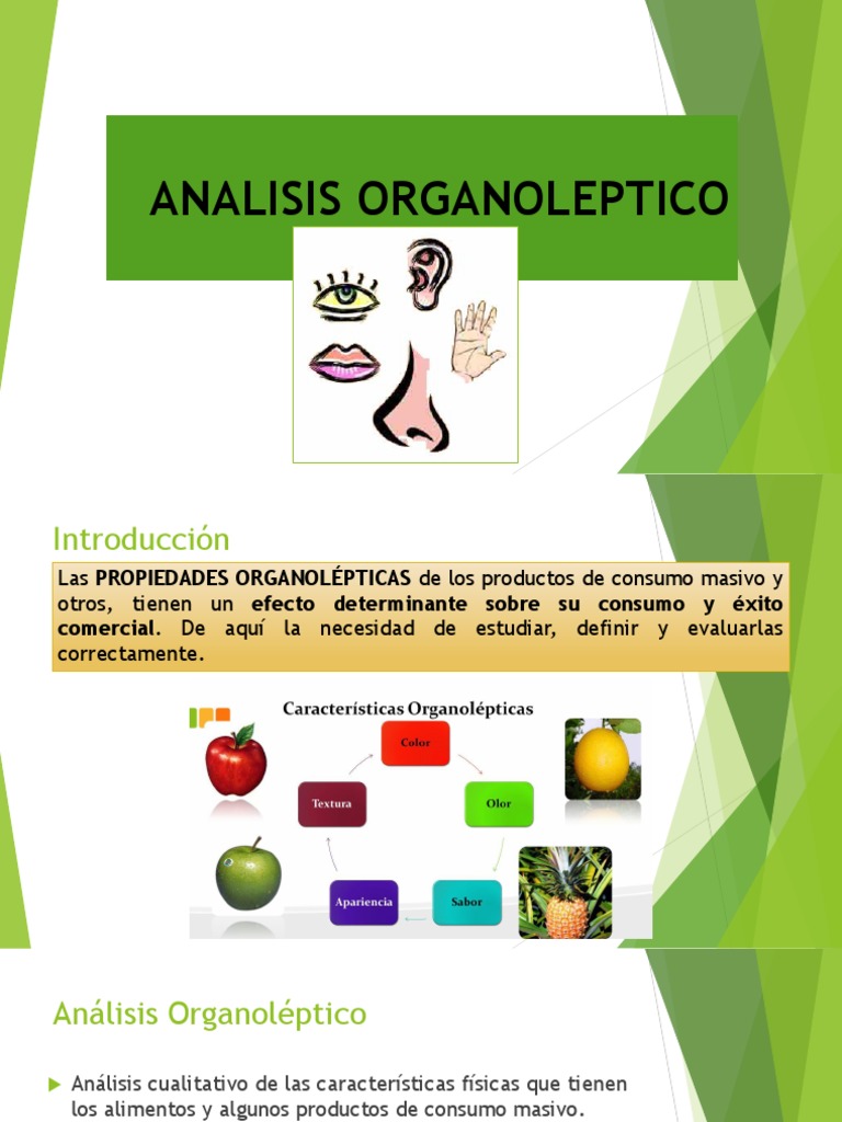Analisis Organoleptico | PDF | Salud y bienestar