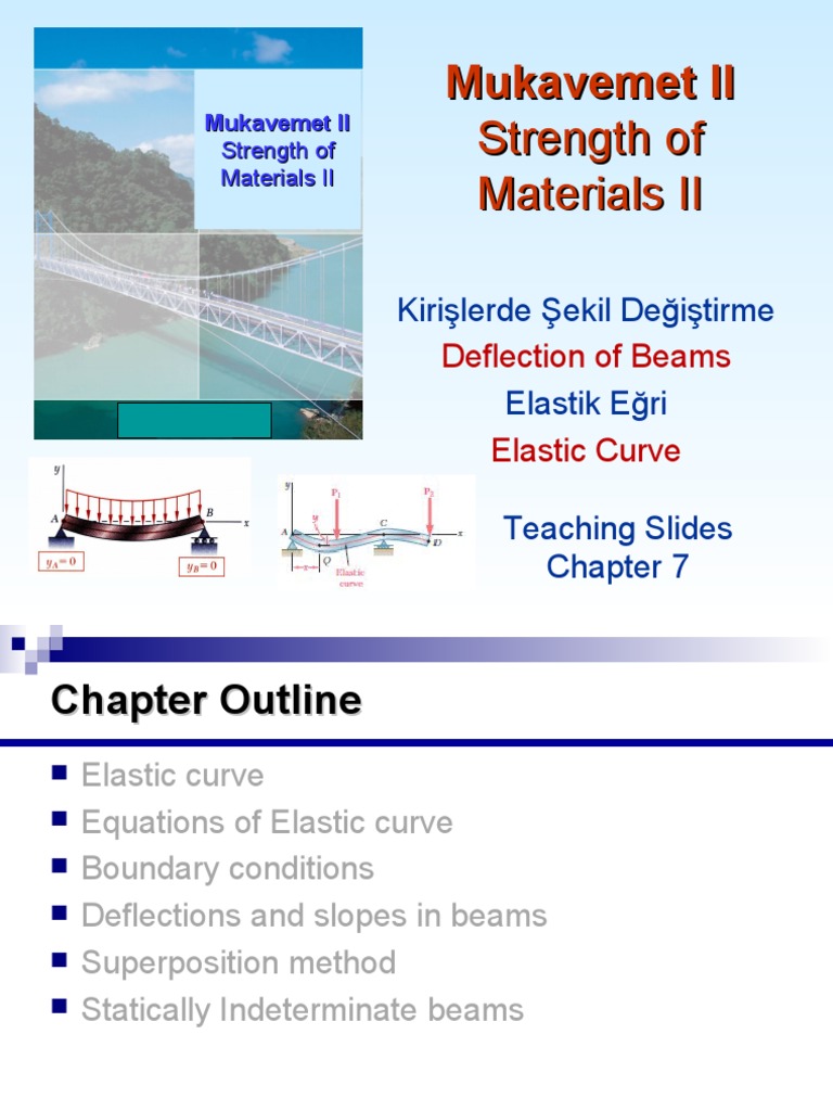Bölüm 7 Elastik Egri Egim-Sehim | PDF