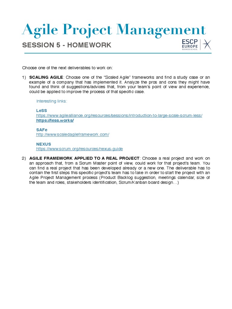 Apm - Session 5 Homework | PDF