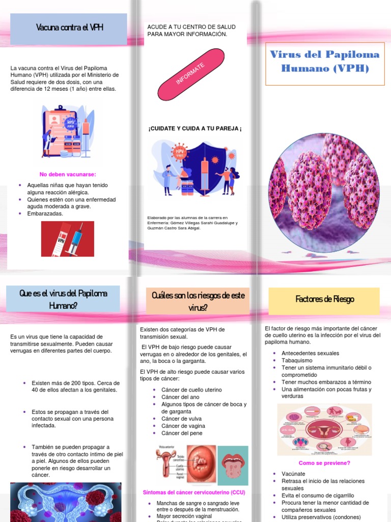 Triptíco VPH | PDF | Cáncer | Rtt