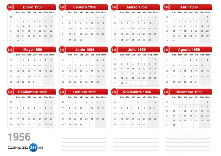 Calendario 1956 v2.0 | PDF | Violencia