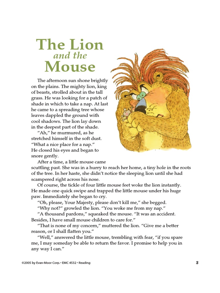 The Lion and The Mouse. | PDF