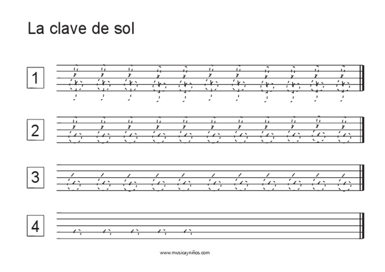Dibujar Clave de Sol | PDF