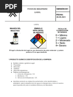 Cloroformo Hoja de Seguridad. | PDF | Cloroformo | Sustancias químicas