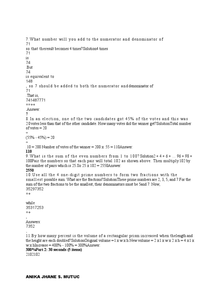 MTAP1 | PDF | Discrete Mathematics | Number Theory