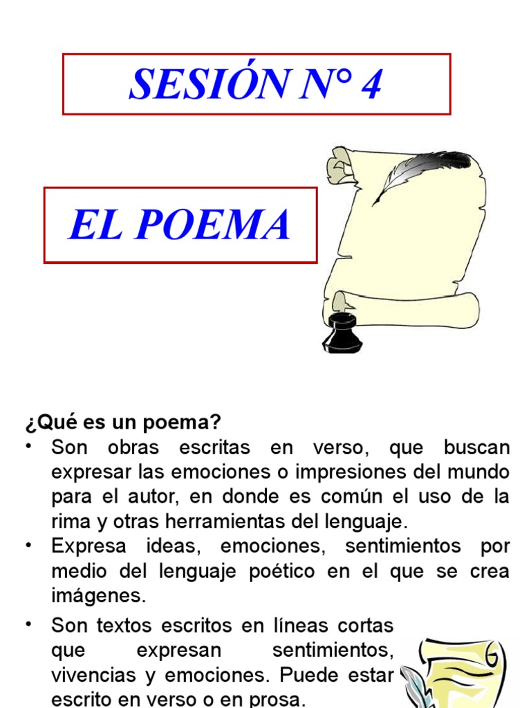 Poemas: Estructura y Emociones | PDF | Rima | Poesía