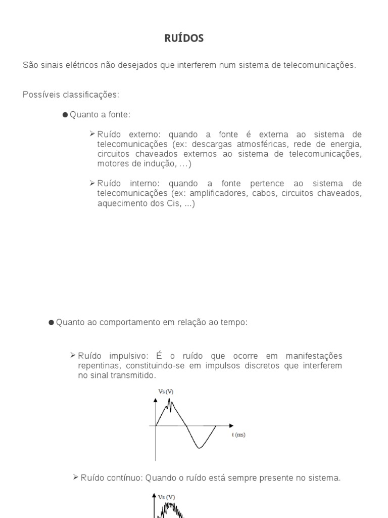 Ruido Termico Figura de Ruido | PDF | Barulho | Relação sinal-ruído