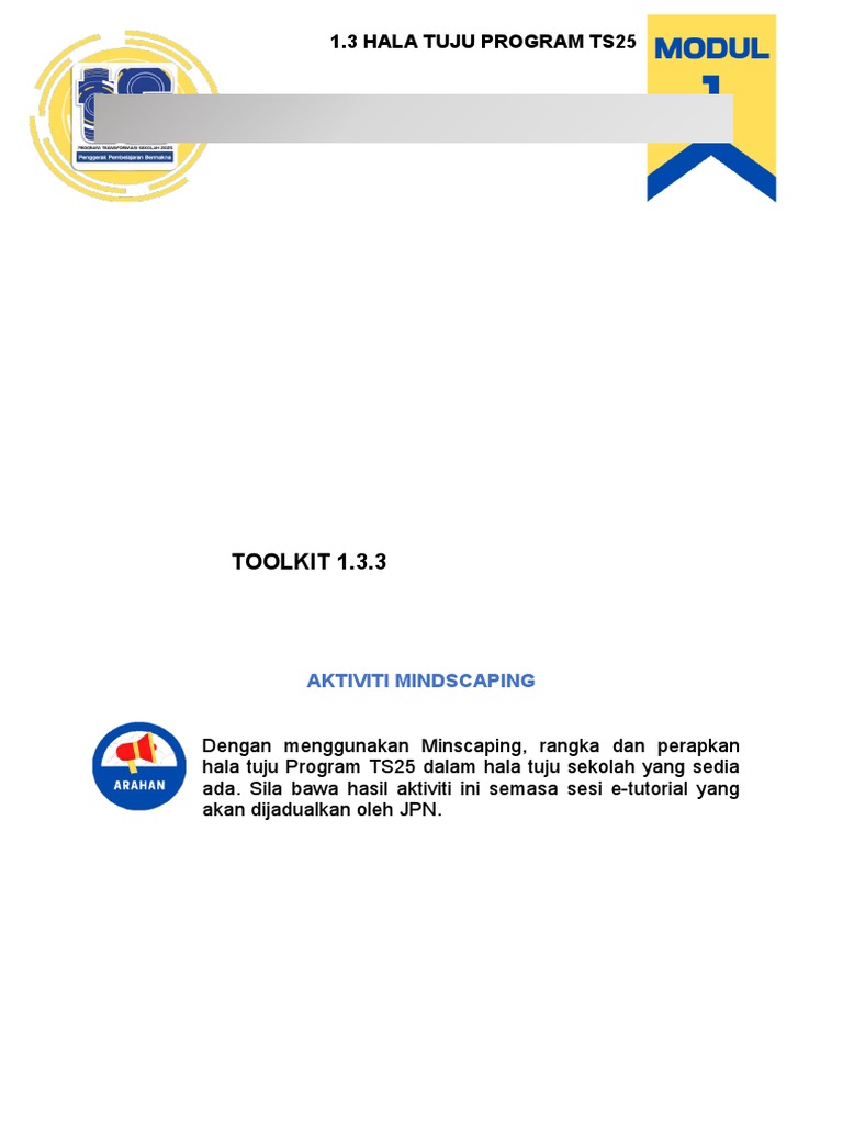 Toolkit 1.3.3 Aktiviti Mindscaping | PDF | Karier & Perkembangan | Komputer