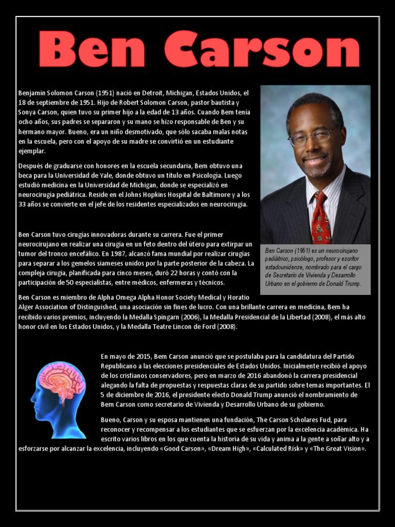 Ben Carson | PDF | Ben Carson | Pediatría