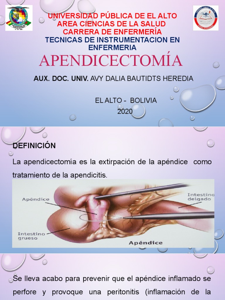 APENDICECTOMIA | PDF | Medicina CLINICA | Cirugía