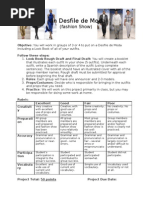 Fashion Show Group Project Guide | PDF | Nature
