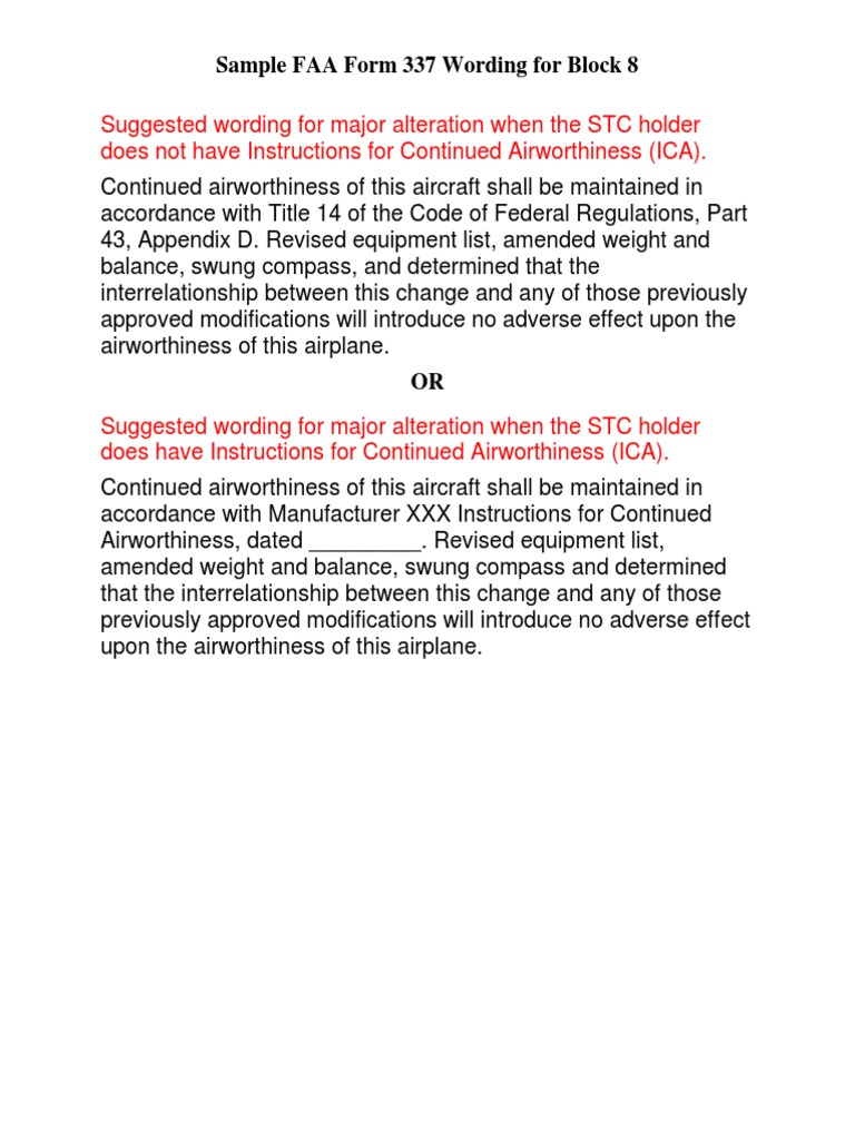 Sample FAA 337 Wording | PDF | Law