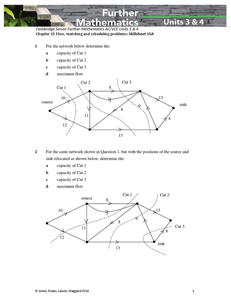 Skillsheet-15A - Cambridge VCE Further Mathematics | PDF | Systems Analysis | Theoretical ...