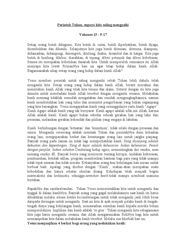 Mengasihi Sesama Menurut Yesus | PDF | Agama & Spiritualitas | Gaya Hidup