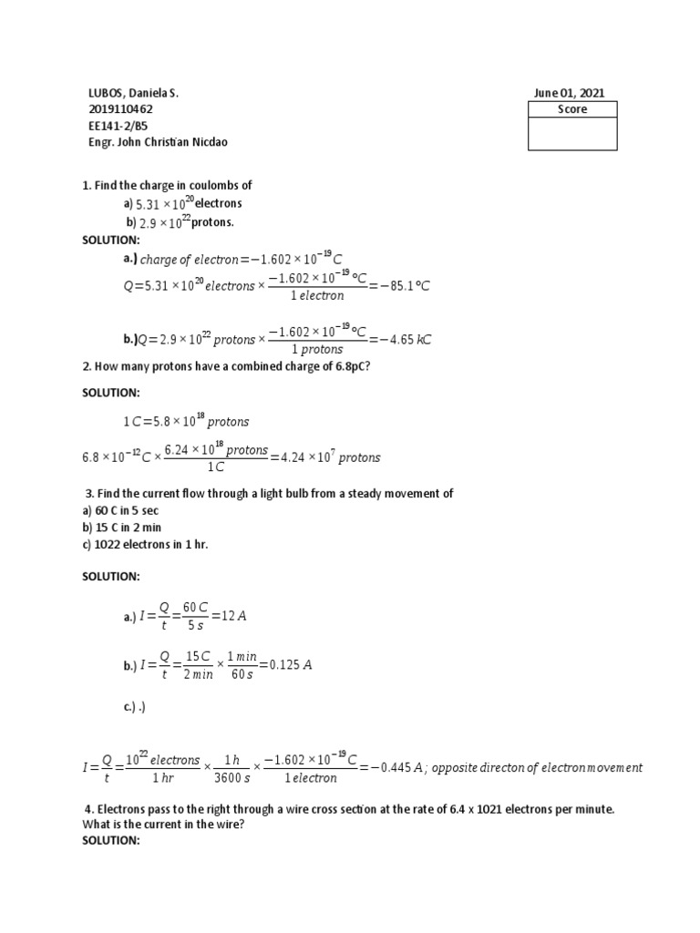 Module 1 - Activity 2 | PDF | Electrical Conductor | Electron