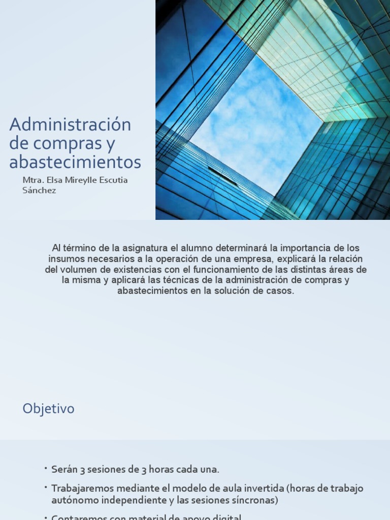 Administración de Compras y Abastecimientos | PDF | Empresas | Economias