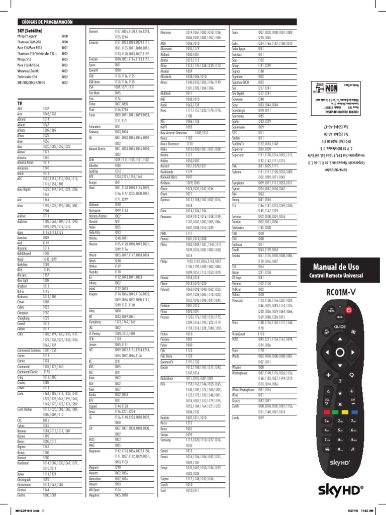 Control Rc10m V | PDF
