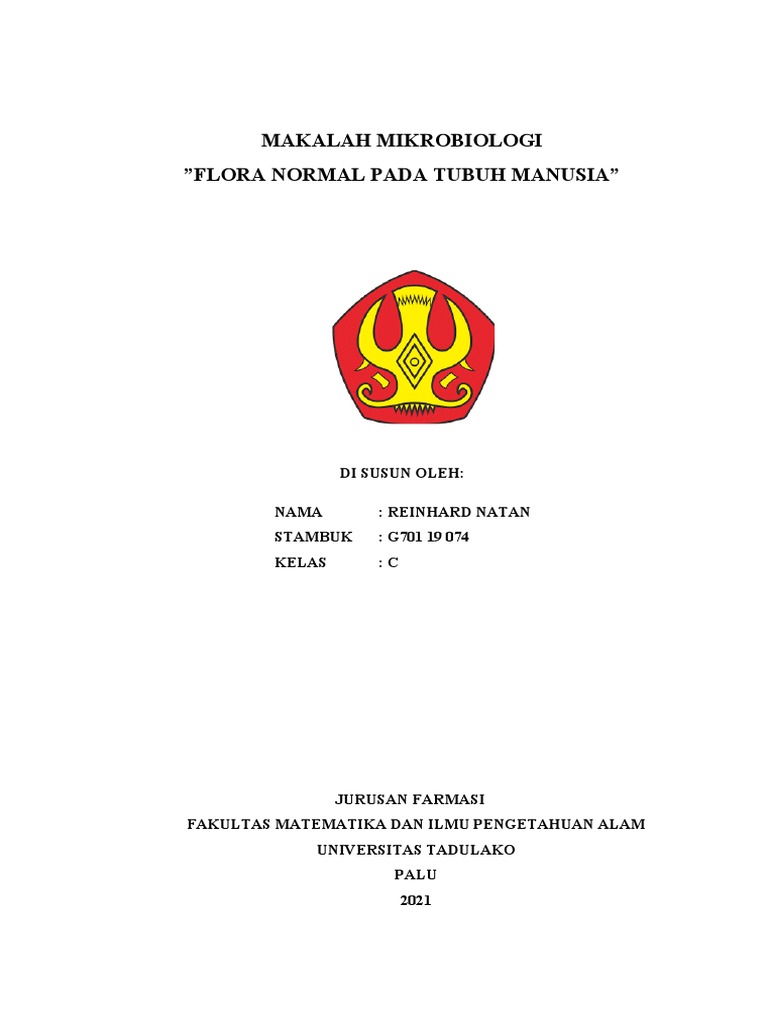 Flora Normal Pada Tubuh Manusia - Reinhard Natan - 19074 - C | PDF