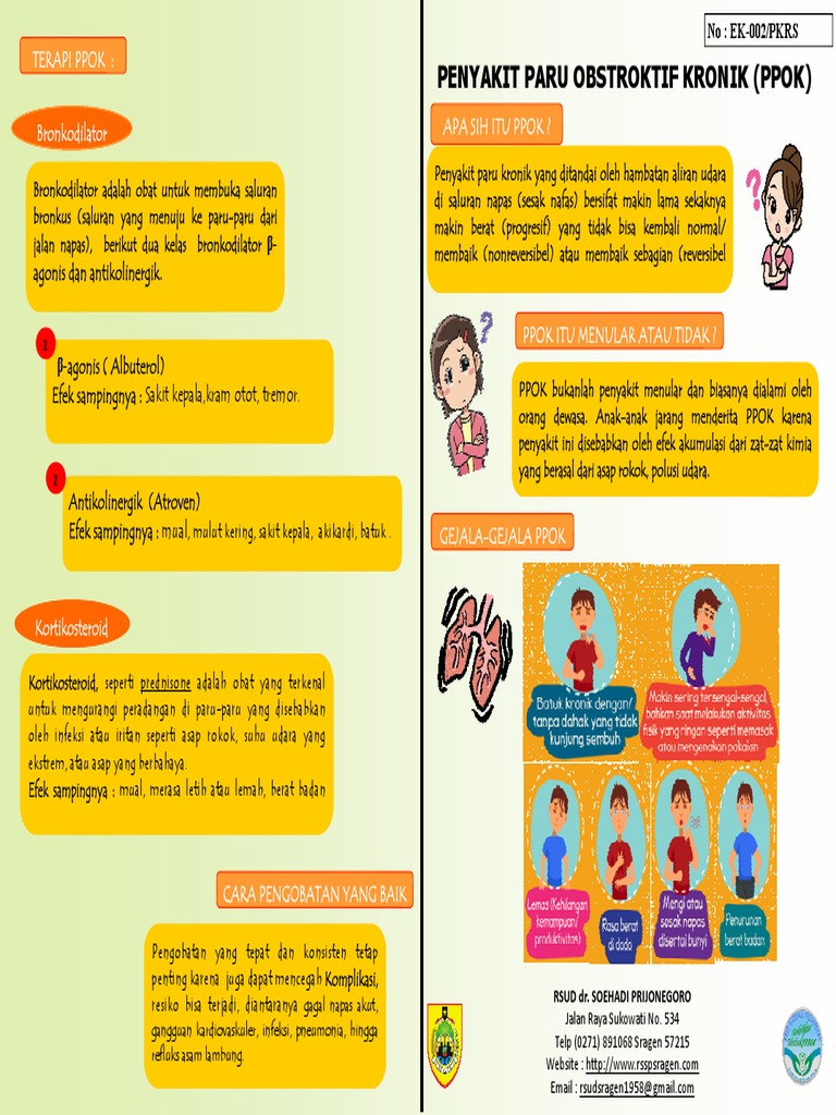 Leaflet Edukasi PPOK | PDF