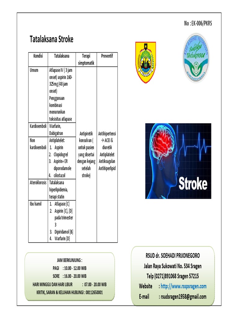 Leaflet Edukasi STROKE | PDF