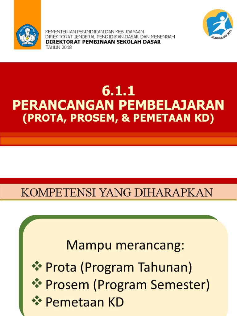 G. Perancangan Prota, Prosem Dan Pemetaan KD | PDF