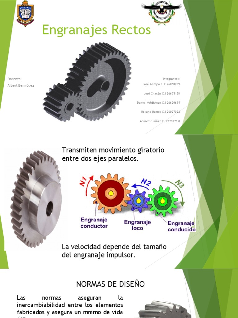 Engranajes Rectos | PDF | Engranaje | Fatiga (material)