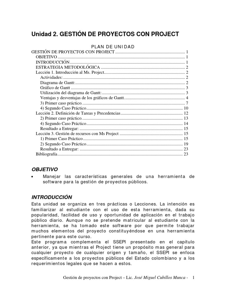 16tutorial de Project | PDF | Gestión de proyectos | Software