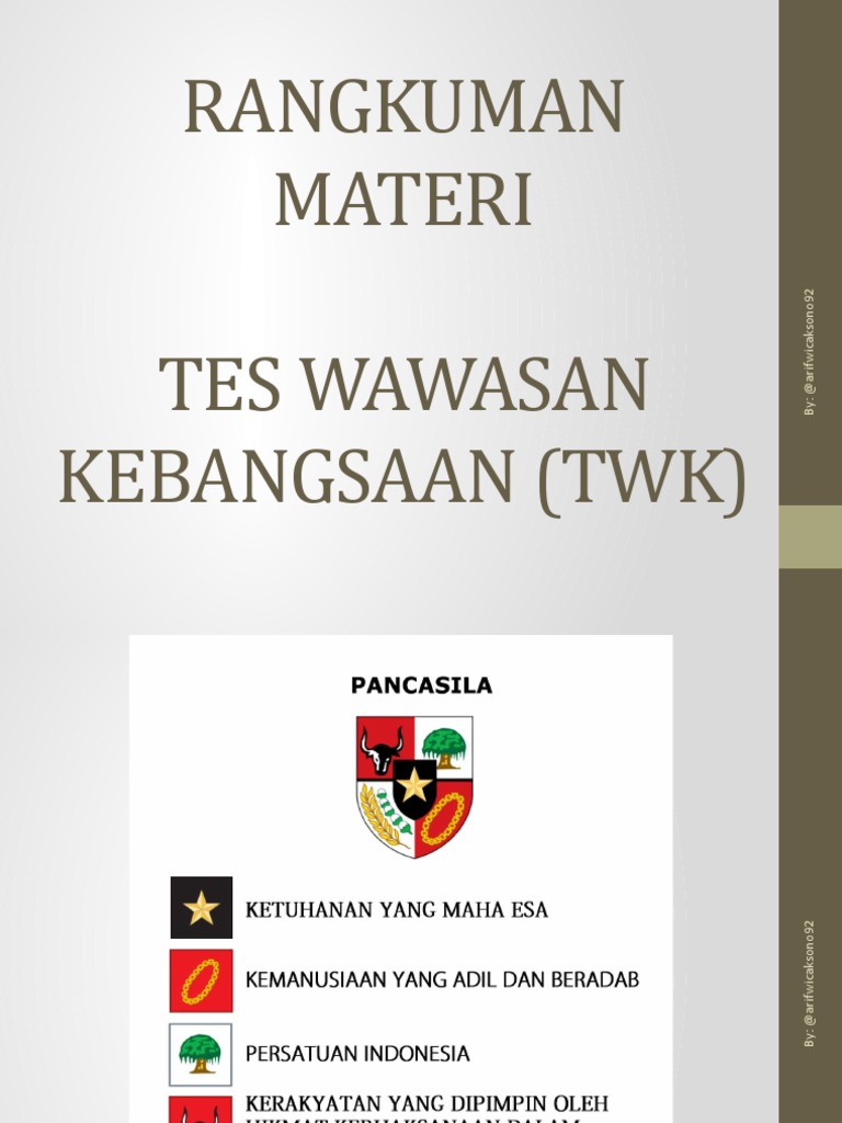 (PPT) Bahan Materi Tes Wawasan Kebangsaan (TWK) - Revised | PDF | Ilmu ...