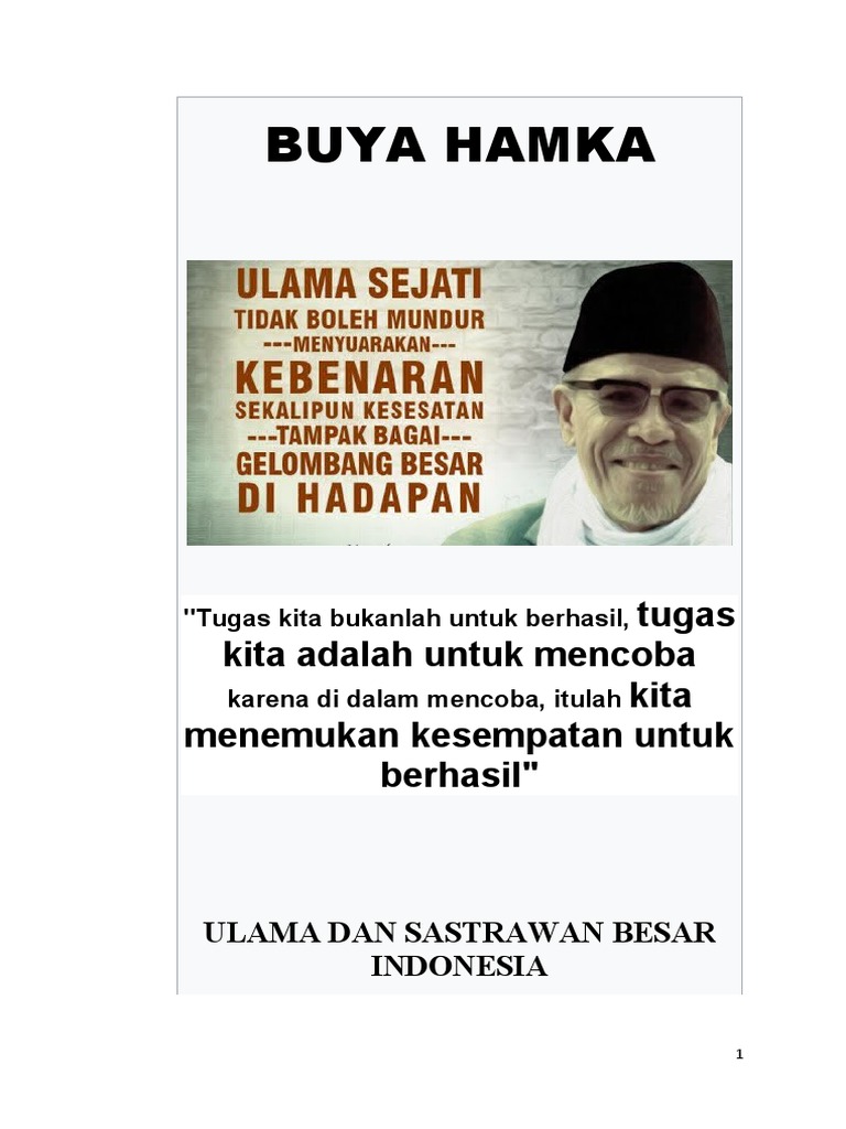 Biografi Buya Hamka: Ulama dan Sastrawan | PDF