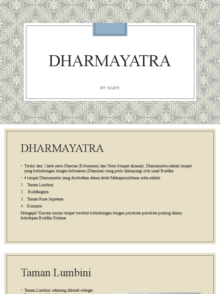 Manfaat dan Tempat Dharmayatra | PDF | Agama & Spiritualitas