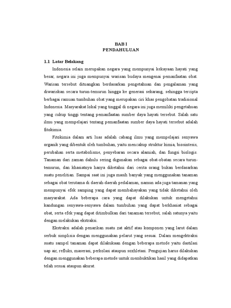 Ekstraksi Senyawa Aktif dengan Maserasi | PDF