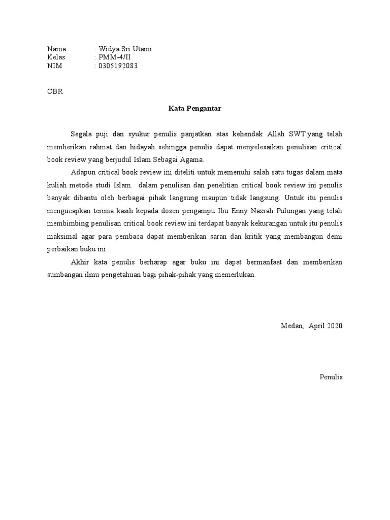 CBR MSI Widya Sri Utami | PDF