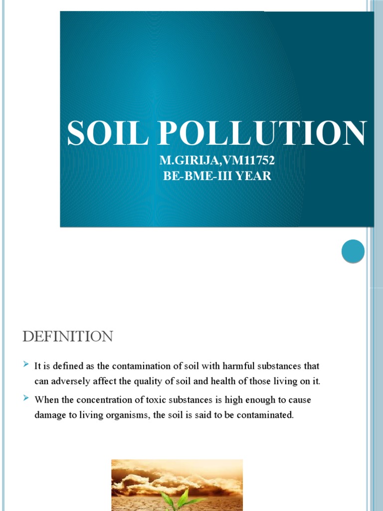 Understanding Soil Pollution: Causes & Effects | PDF | Soil | Soil ...