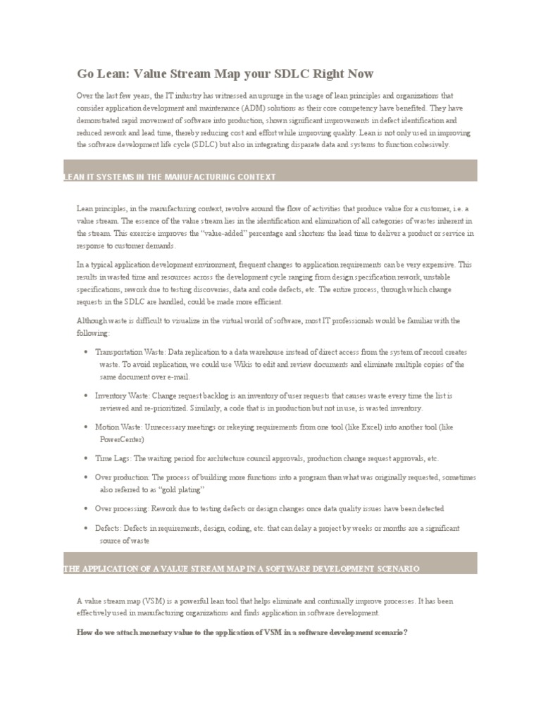 Go Lean | PDF | Software Development Process | Software Development