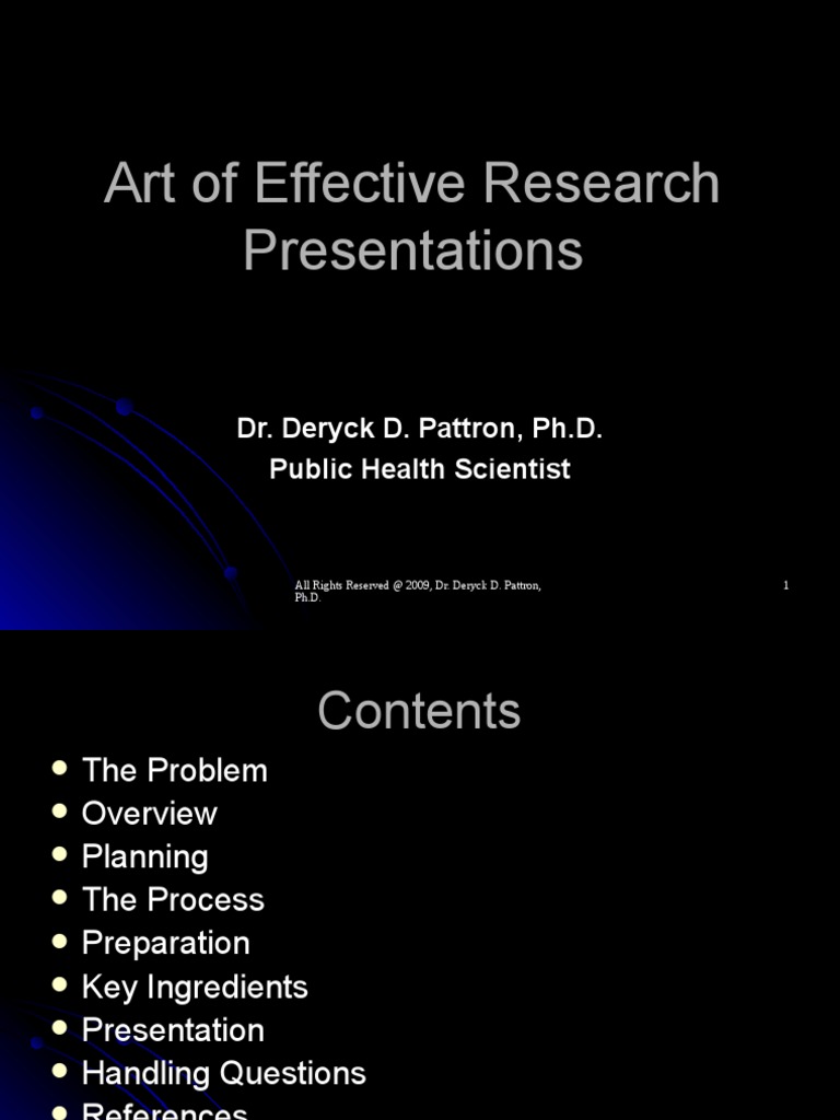 Art of Effective Research | PDF | Doctorate | Question