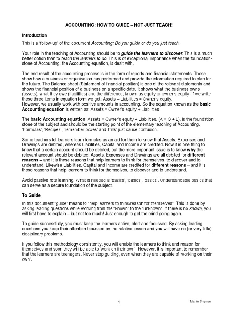 Accounting How To Guide | PDF | Debits And Credits | Equity (Finance)