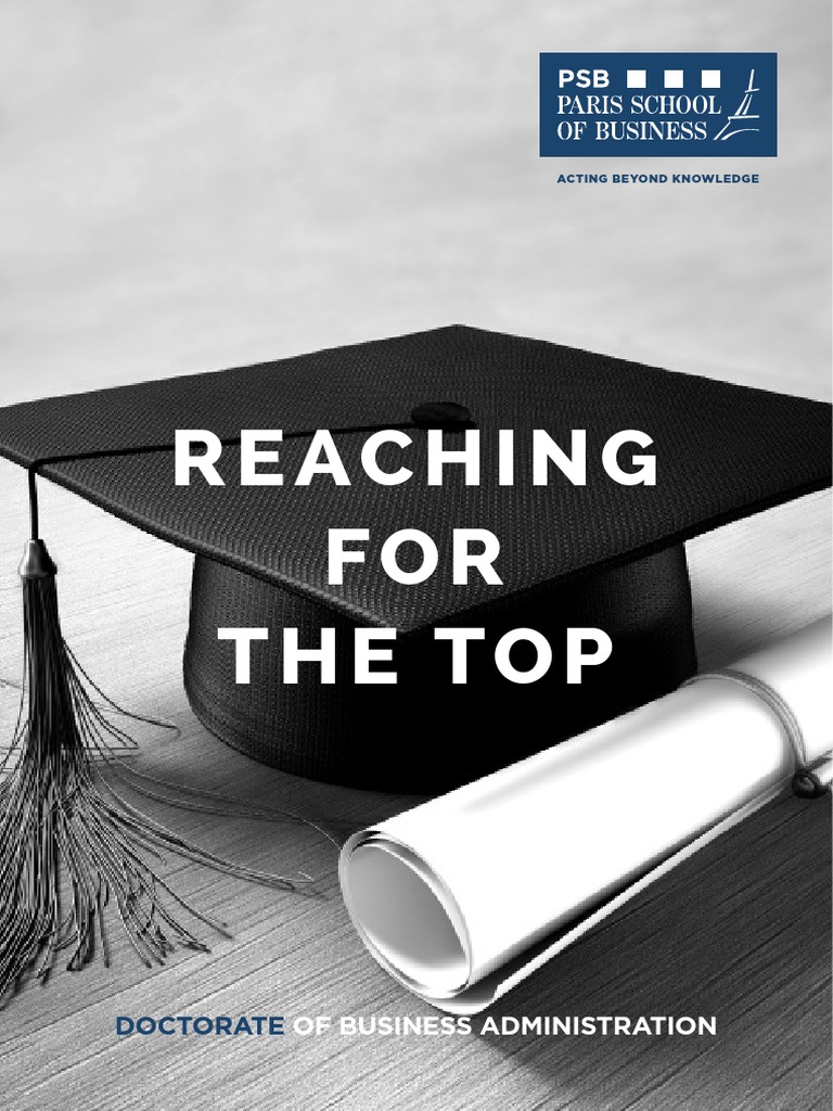 PSB DBA Brochure | PDF | Strategic Management | Doctorate