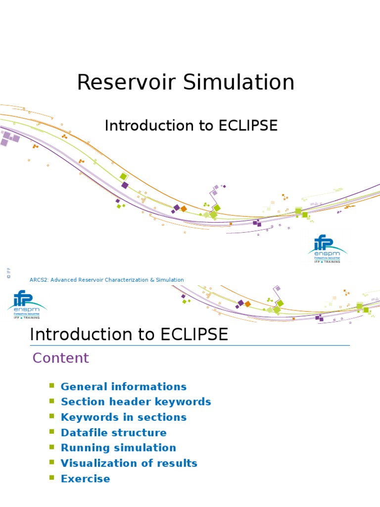 Reservoir Simulation: Introduction To ECLIPSE | PDF | Petroleum ...