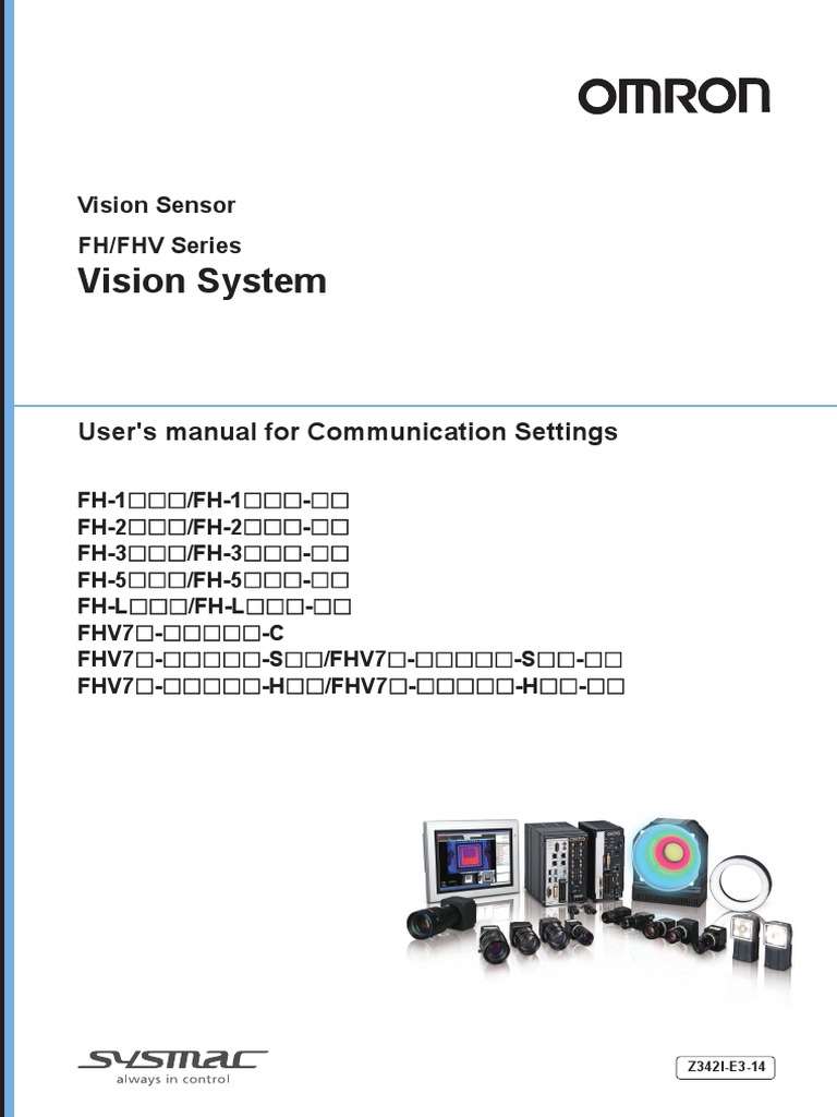 Vision FH FHV User Manual Communication en 202009 Z342I-E3-14 | PDF | Input/Output | Computer ...