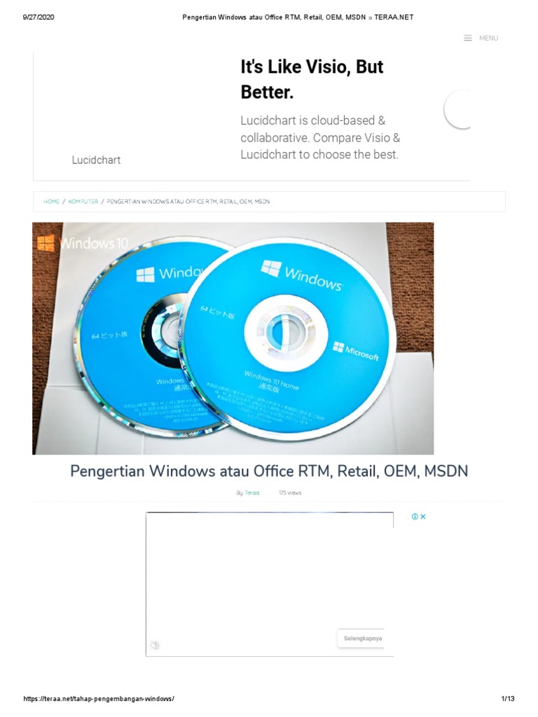 Pengertian Windows Atau Office RTM, Retail, OEM, MSDN | PDF