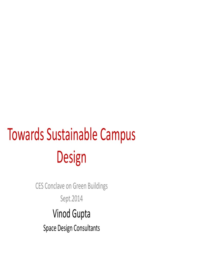 Sustainable Campus Design Strategies | PDF | Green Building ...