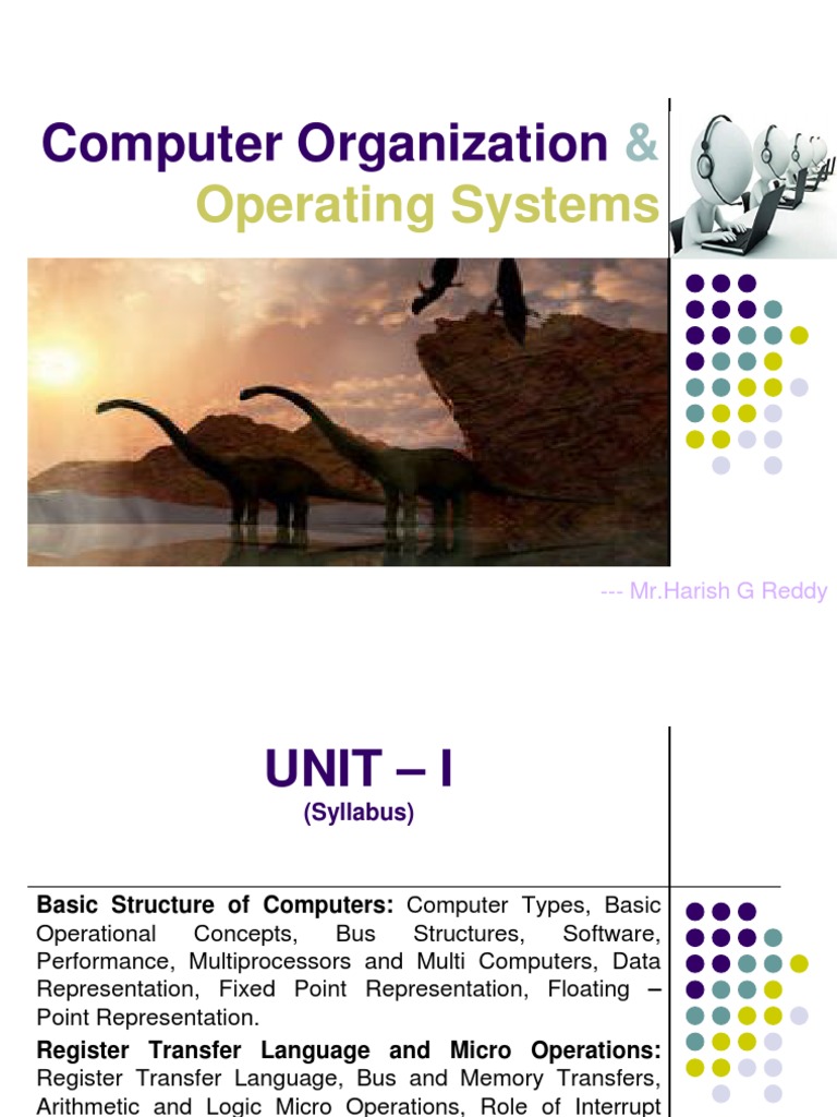 CO - OS Unit-1 (Part1) | PDF | Computer Data Storage | Central Processing Unit
