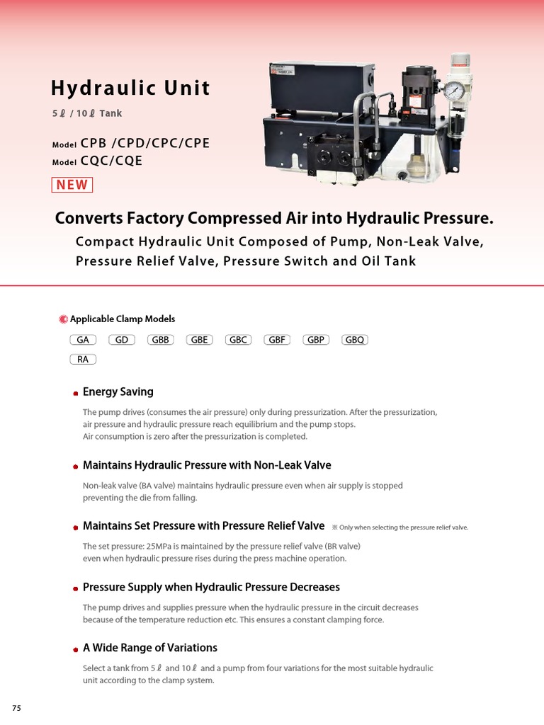 Hydraulic Unit: C P B M 0 0 0 - 2Gh - 1 | PDF | Valve | Pressure ...