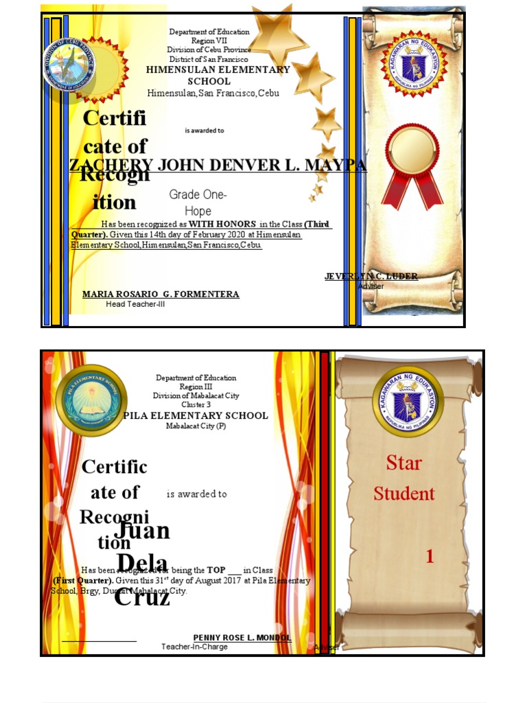 Award Certificates EDITABLE | PDF | Further Education