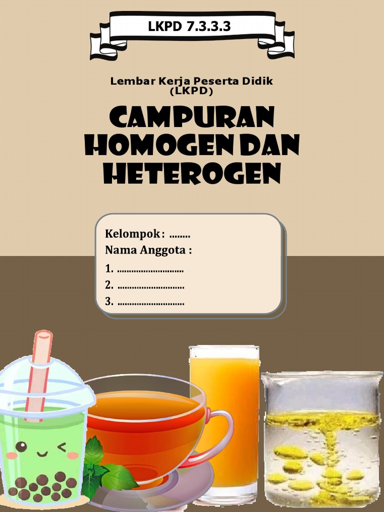 LKPD Campuran Homogen dan Heterogen Kelas 8 | PDF