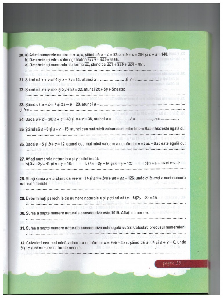 Carte Vacanta - Matematica | PDF