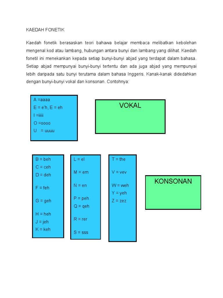 Kaedah Fonetik | PDF